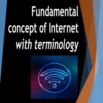 Fundamental concept of Internet with terminology.pptx