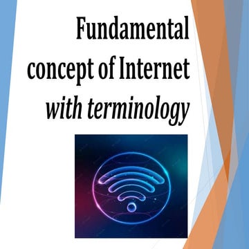 Fundamental concept of Internet with terminology.pptx