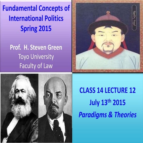 Fundamental concepts of international politics spring 2015 class 14 ...