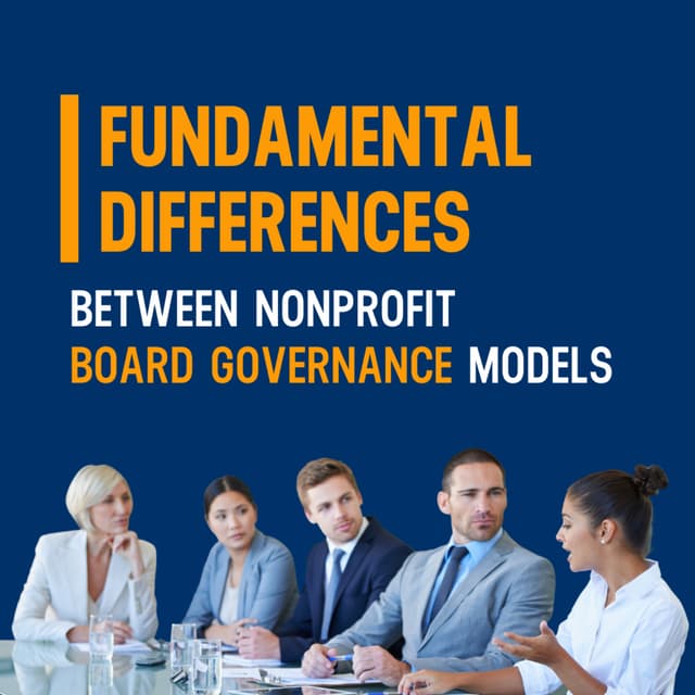 Fundamental differences between Nonprofit Board Governance Models | PDF