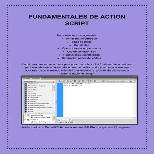 Fundamentales de action script | DOCX