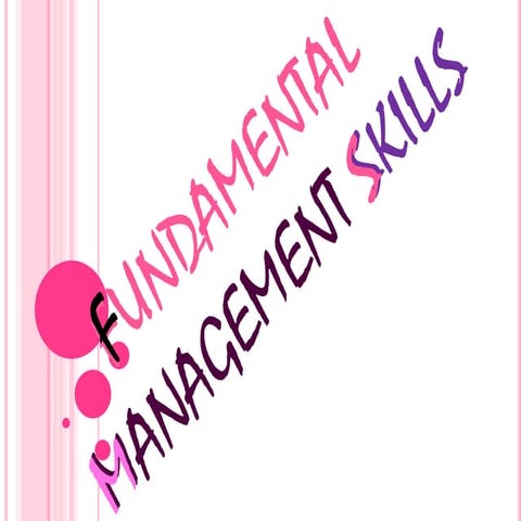 Fundamental Management Skills | PDF