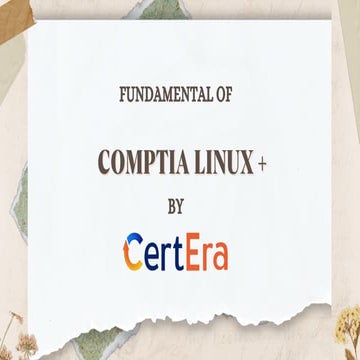 fundamental of Comptia Linux+ and what is Comptia linux+ | PDF ...