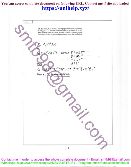 Solutions for Problems from Statics 7th Edition by Meriam & Kraige | PDF