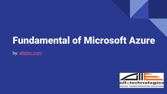 Microsoft Azure Fundamentals Course in Noida.pptx