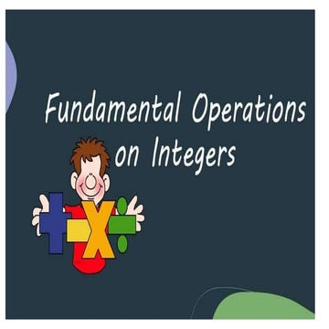 Fundamental Operations on Integers.pptx | Primary Education | Education
