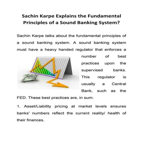 Fundamental principles of a sound banking system | PDF