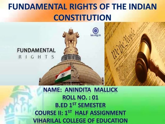 Fundamental rights of indian constitution | PPT
