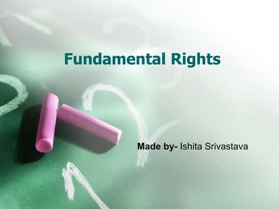 Fundamental rights of indian constitution | PPTX