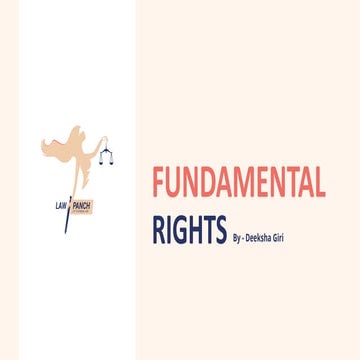 Fundamental Rights | PDF