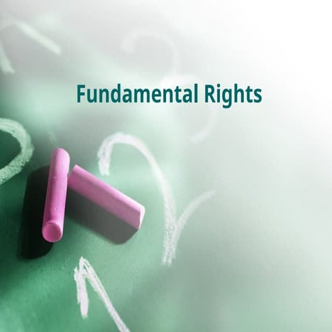 Fundamental Rights enshrined in Indian Constitution | PPTX