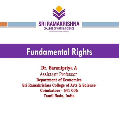 Fundamental Rights Power Point Presentation | PPTX