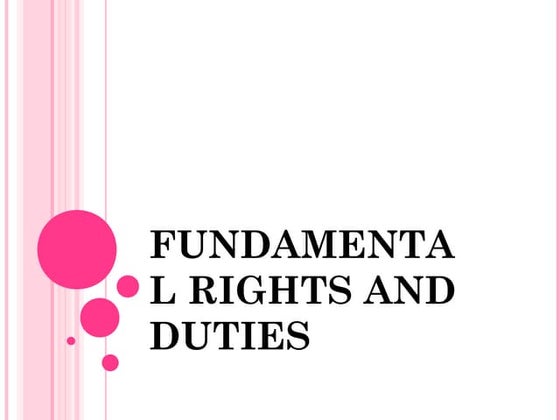 Fundamental Rights | PPT