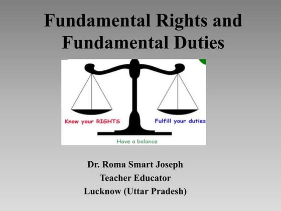 Fundamental rights n duties | PPT
