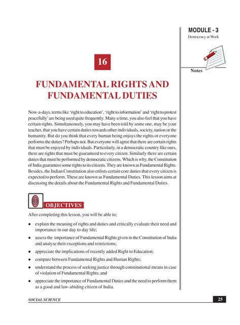 Democratic rights class IX | PPT