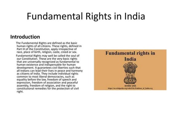 Fundamental rights | PPT