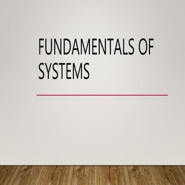 Fundamentals of-systems-1 (5) | PPTX