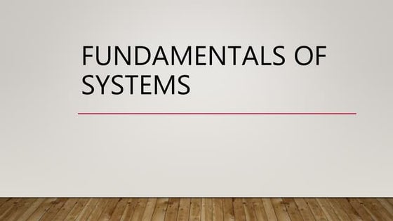 Systems analysis and design part 1 | PPT