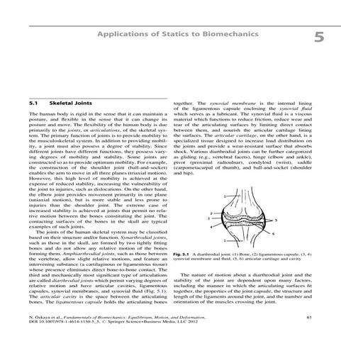 Fundamentals of biomechanics | PDF