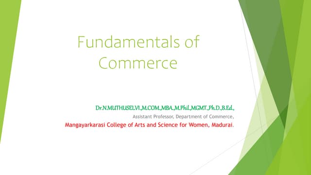 Fundamentals of Commerce - UNIT Definition of Commerce Importance’s of ... Fundamentals of Commerce - UNIT Definition of Commerce Importance’s of ...
