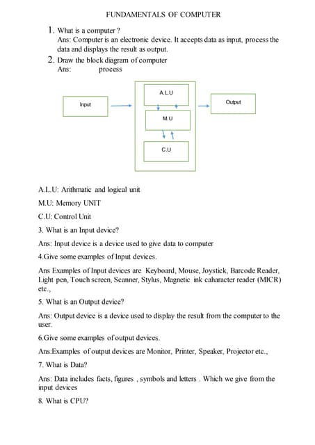 What is computer | PDF
