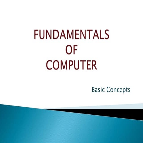 Basic Concepts Of Information Technology (It)