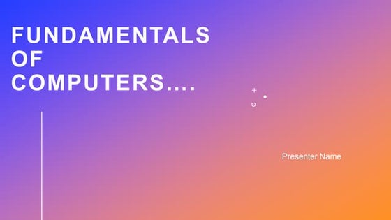 Lecture 1 introduction to computing | PPTX