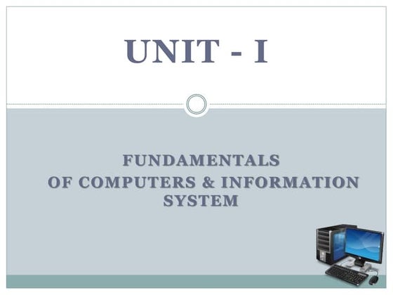 Chapter-1 || Computer Overview || Class XI || 2024 || | PPT