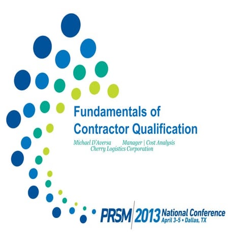 Contractor qualification | PDF