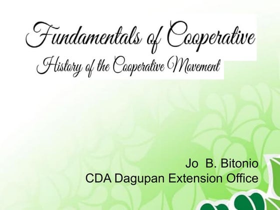 Some Important Cooperative Practices Ppt