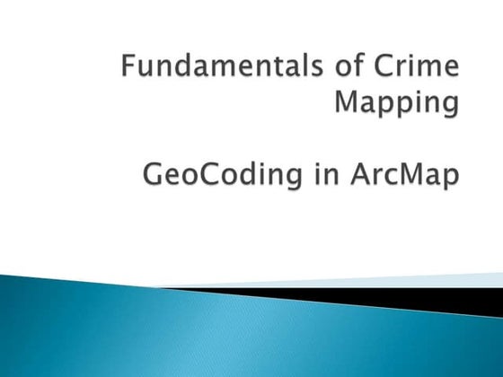 Fundamentalsof Crime Mapping 4 | PPT