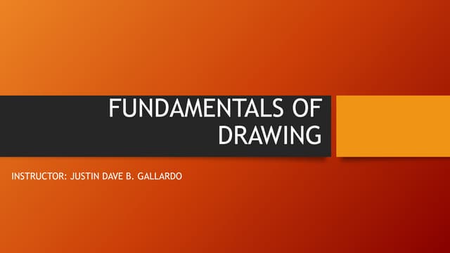 Beginning drawing media and pencil holding | PPTX