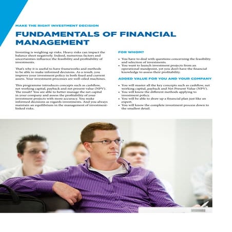 Brochure Fundamentals of financial management | PDF
