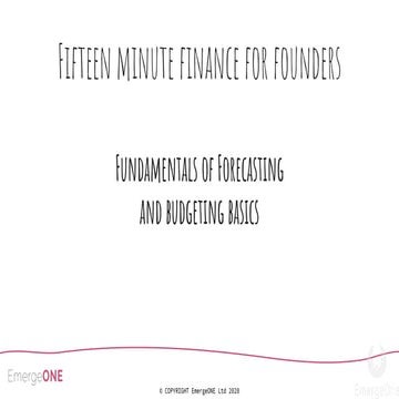 Fundamentals of forecasting | PDF