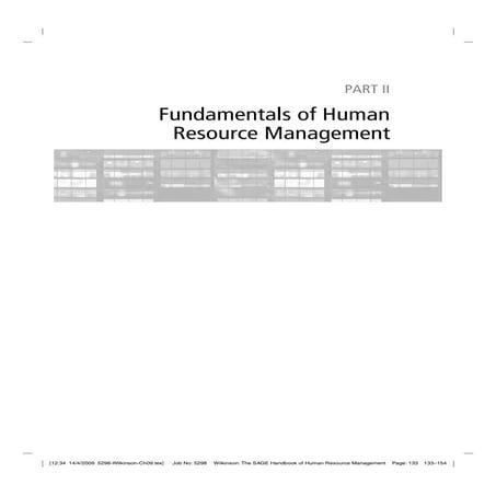 Fundamentals of human resource management | PDF