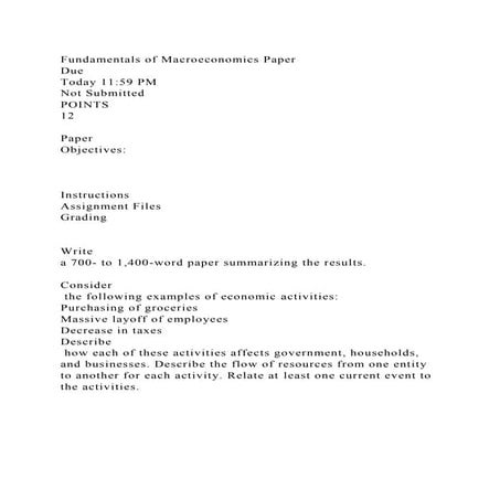 Fundamentals of Macroeconomics PaperDue Today 1159 PMNot Subm.docx