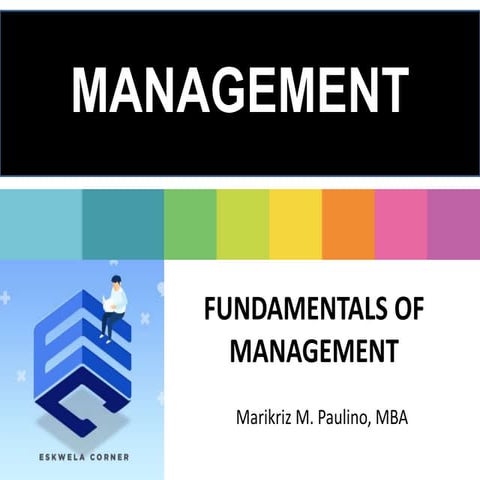 Fundamentals of management | PPT