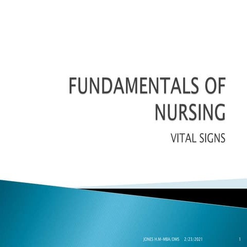 Fundamentals of nursing vital signs | PPTX
