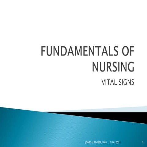 Fundamentals of nursing vital signs | PPTX