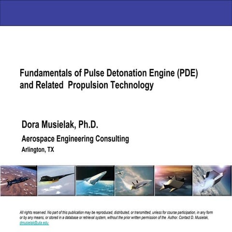 Fundamentals of PDE propulsion | PDF