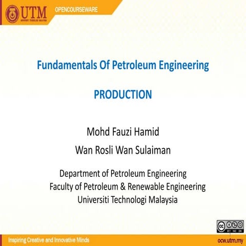 Fundamentals of Petroleum Engineering - Production - UTM.pdf
