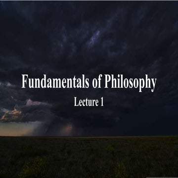 Fundamentals of philosophy | PPTX