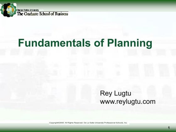 Strategic planning and its implementation. | PPT