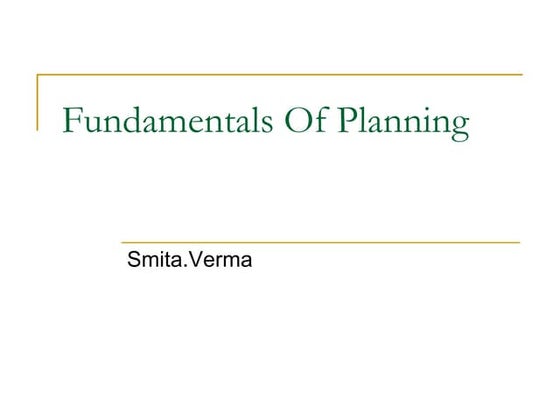 Ppt of planning | PPTX | Business | Business and Finance