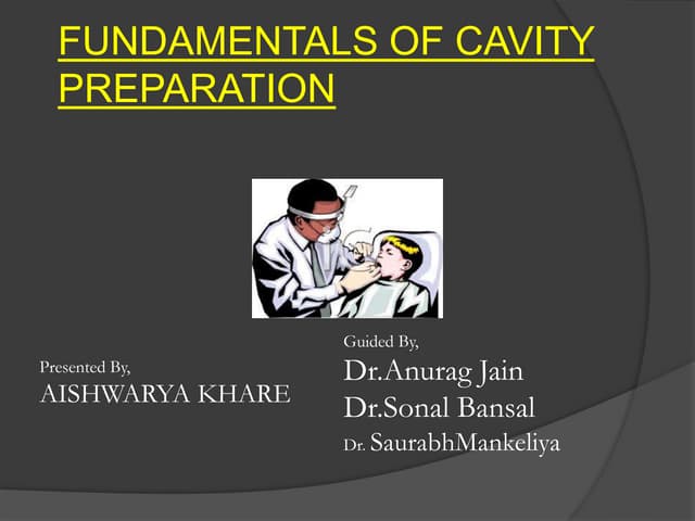 Modifications of cavity preparations in pediatric dentistry | PPTX