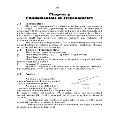 Fundamentals Of Trigonometry Explained Pdf