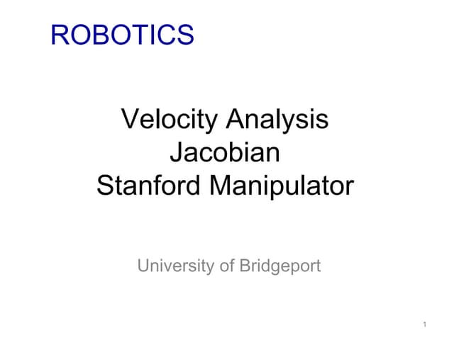 Fundamentalsroboticsjacobianpart2ppt