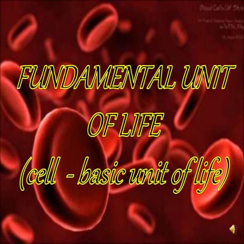 Fundamental unit of life | PPT