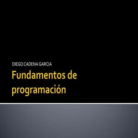 Fundamentos de programación | PPTX