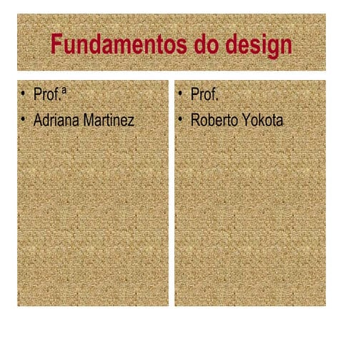 Fundamentos do design | PPT